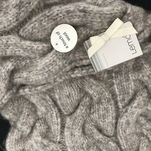 Lemon | Accessories | Lemon Brushed Wool Cable Infinity Scarf Truffle ...